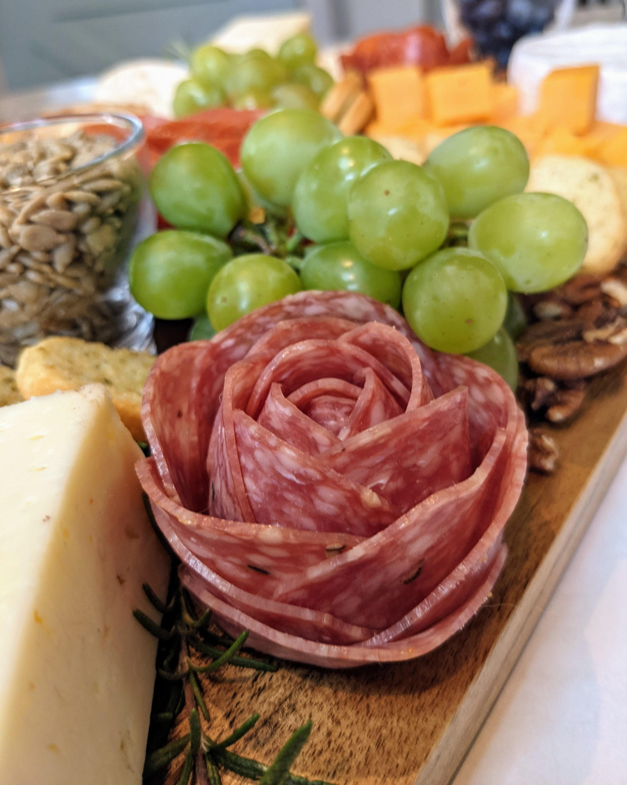 How to Make Charcuterie Board Salami Roses - Mama Did It