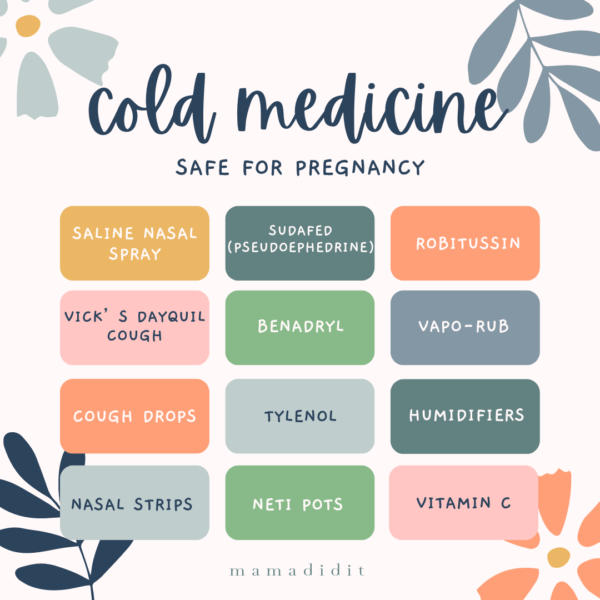 Cold Decongestants that are Safe for Pregnancy - Mama Did It